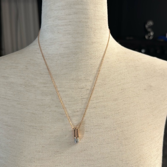 Jewelry | Rose Gold Bullet Necklace Lobster Claw Closure 18k Gold ...